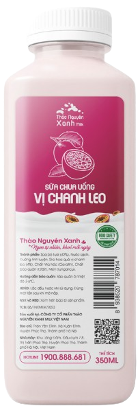 Sữa chua uống vị chanh leo – Thảo Nguyên Xanh